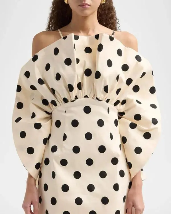 Acler Femme Fatale Ketch Polka Dot Mini Dress - Dotty