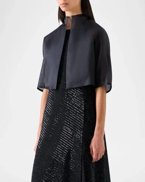 Akris Honora Silk Bolero Jacket