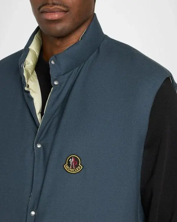 Moncler Apos;s Reicon Reversible Nylon Down Puffer Vest