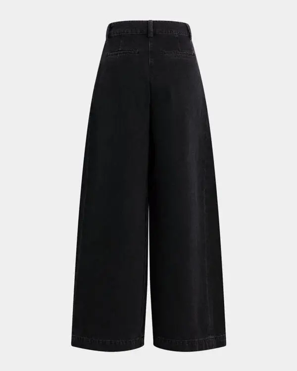 FAVORITE DAUGHTER The Petite Denim Pleats For Days Pants