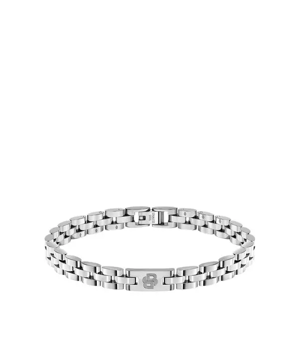 BOSS Stainless-steel Cuff With Double B Monogram