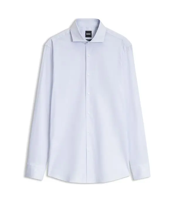 BOSS Slim-fit Shirt In Easy-iron Structured Stretch Cotton