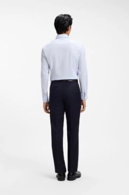 BOSS Slim-fit Shirt In Easy-iron Structured Stretch Cotton
