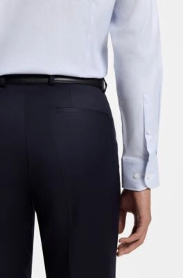 BOSS Slim-fit Shirt In Easy-iron Structured Stretch Cotton