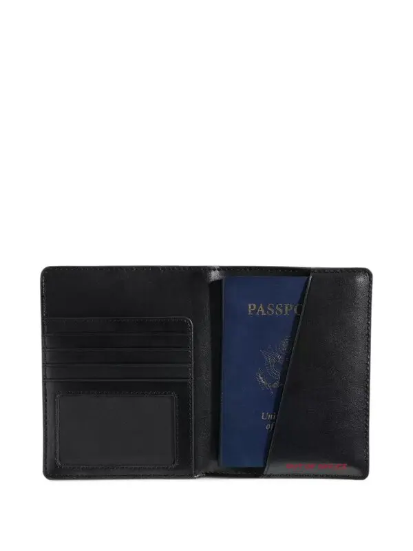 Marc Jacobs Graphic-print Pebbled-leather Passport Case