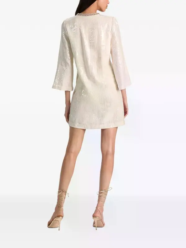 Alice + Olivia Eleonora Sequin-embellished Mini Dress