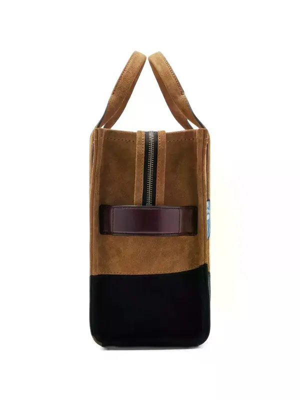 Marc Jacobs The Tote Bag Patch-embellished Suede Tote Bag
