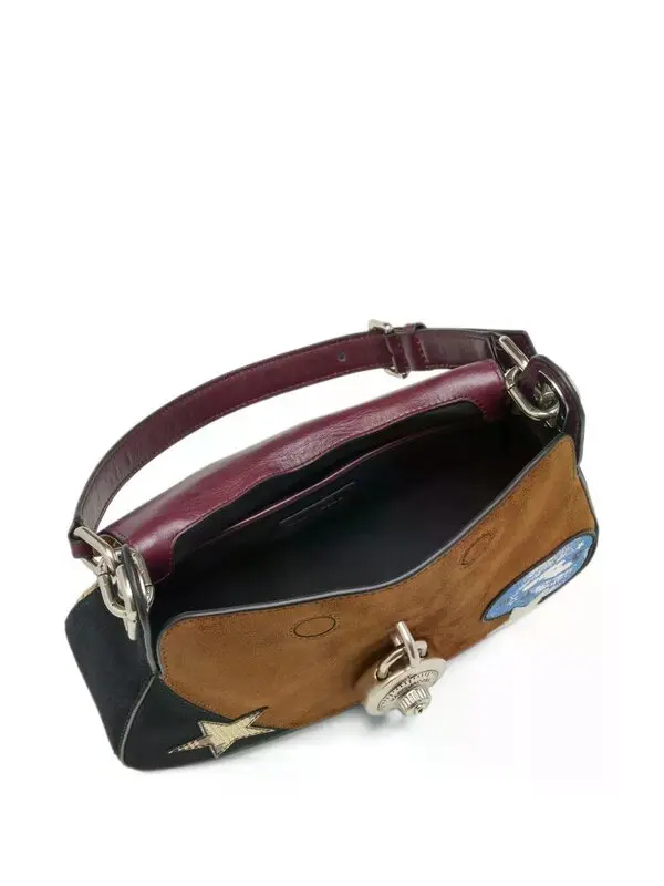 Marc Jacobs Patchwork Suede Shoulder Bag