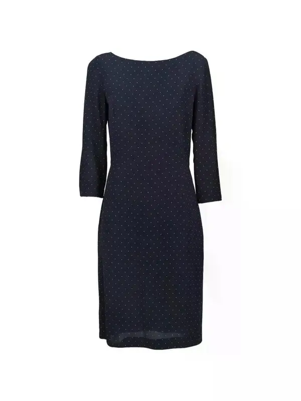 Guy Laroche Vintage Polka Dot Midi Dress