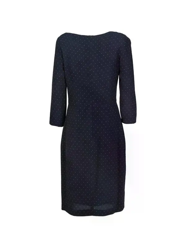 Guy Laroche Vintage Polka Dot Midi Dress