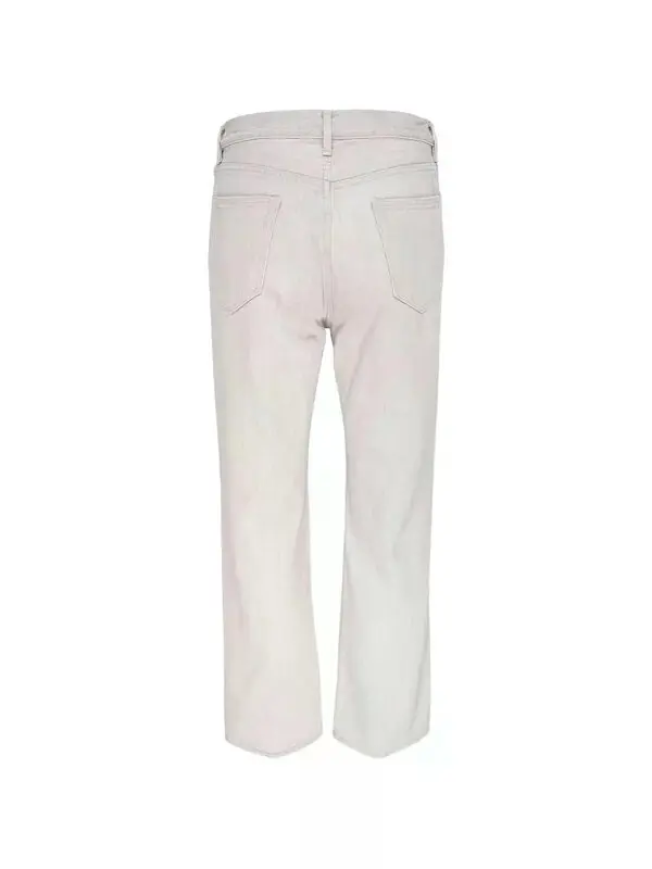 Auralee Faded-effect Straight-leg Jeans