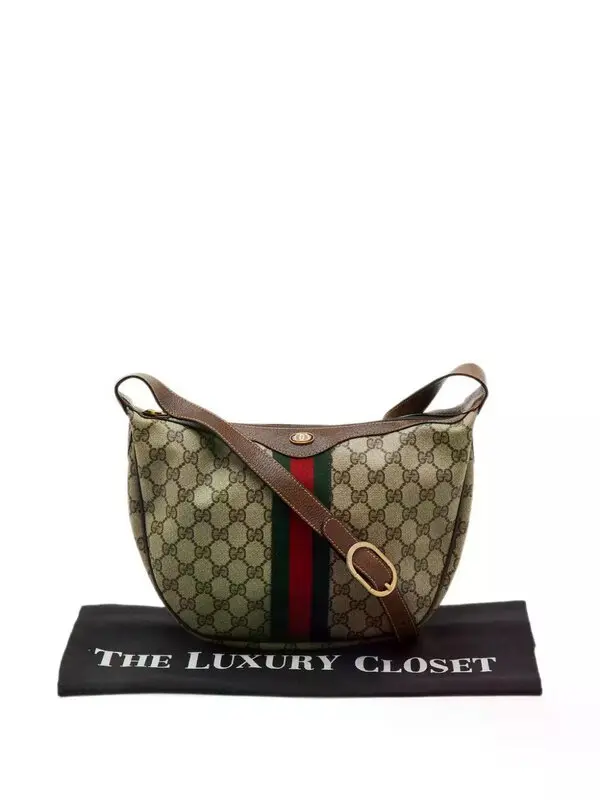 Gucci Ophidia Web Canvas Shoulder Bag