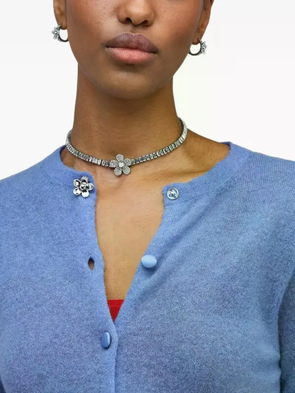 Marc Jacobs Daisy Pavé Choker Necklace
