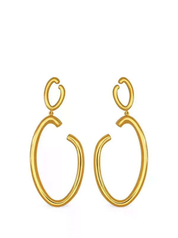 Oscar De La Renta O Logo Earrings