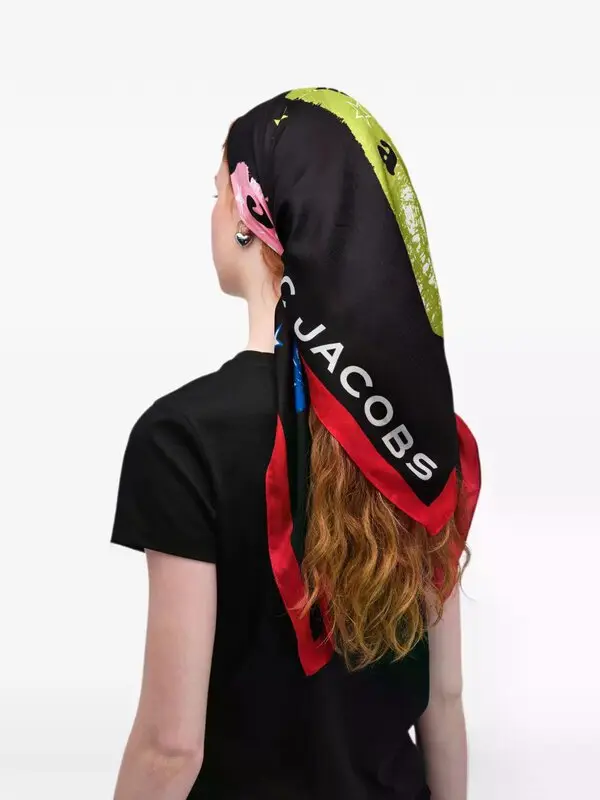 Marc Jacobs Double Kiss-print Scarf