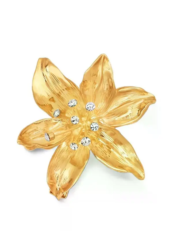 Oscar De La Renta Lily Crystal-embellished Barrette