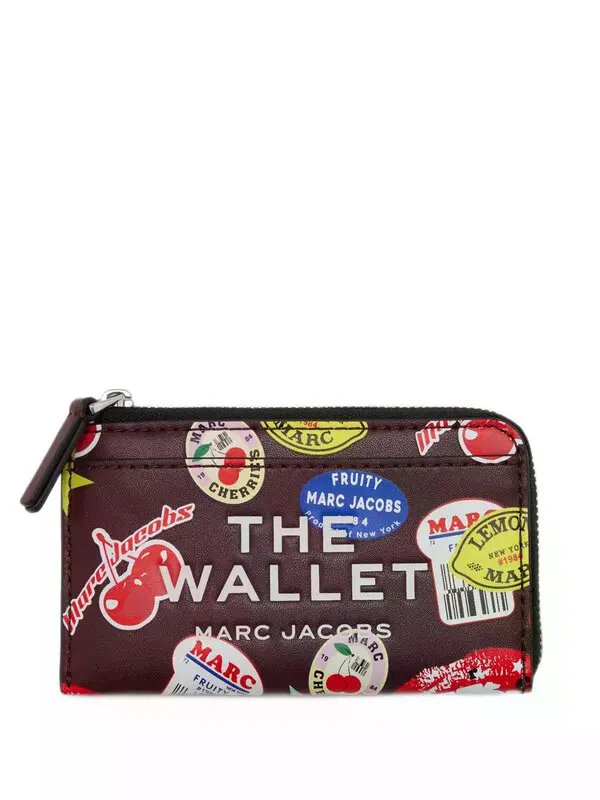 Marc Jacobs Sticker-print Top-zip Wallet