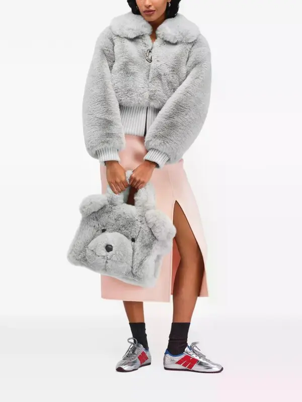 Marc Jacobs The Tote Faux-fur Teddy-motif Tote Bag