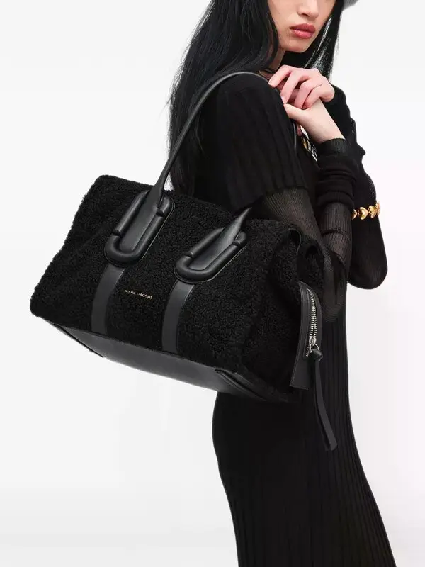 Marc Jacobs City Teddy-texture Tote Bag - Black