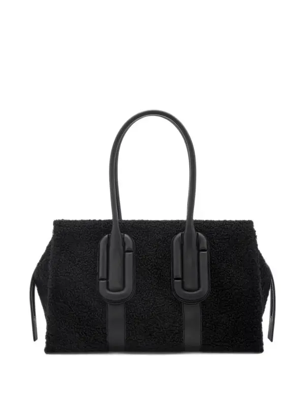 Marc Jacobs City Teddy-texture Tote Bag - Black