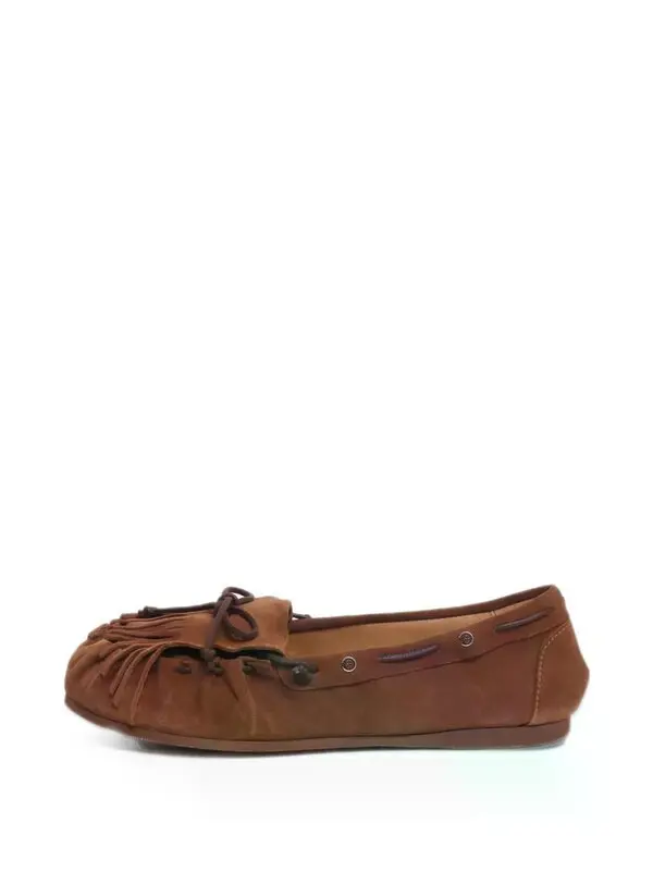 P.a.r.o.s.h Fringed Calf Suede Loafers