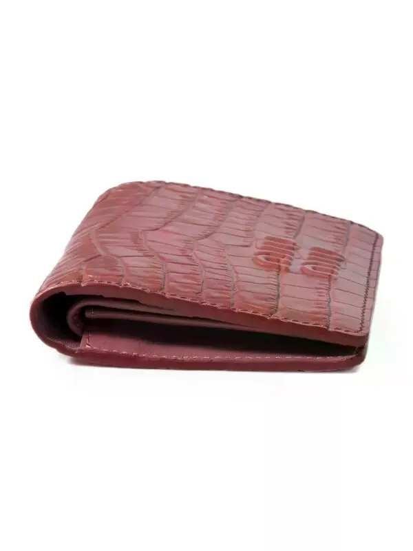 Miu Miu Small Crocodile Embossed Calfskin Wallet