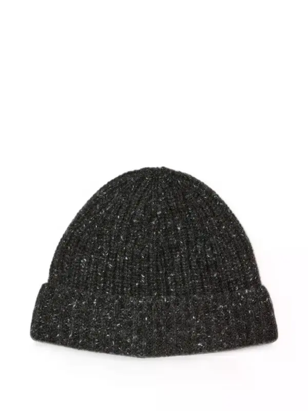 Auralee Knit Cashmere Beanie Hat