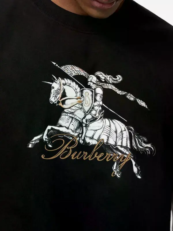 Burberry Etched Knight Cotton T-shirt