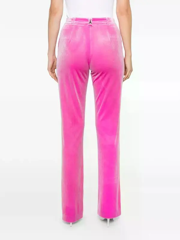 Patrizia Pepe Straight-leg Velvet Trousers