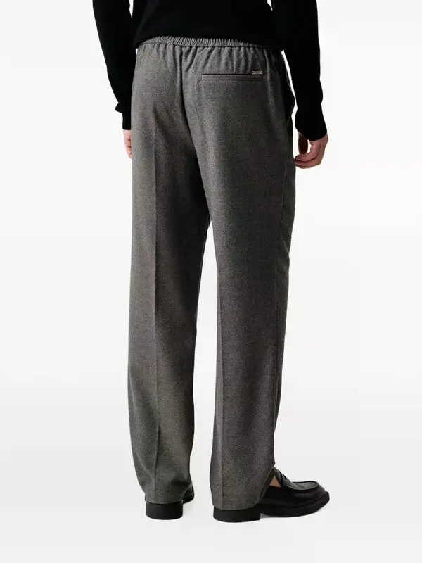 Guess Alton Elasticated-waistband Pressed-crease Trousers