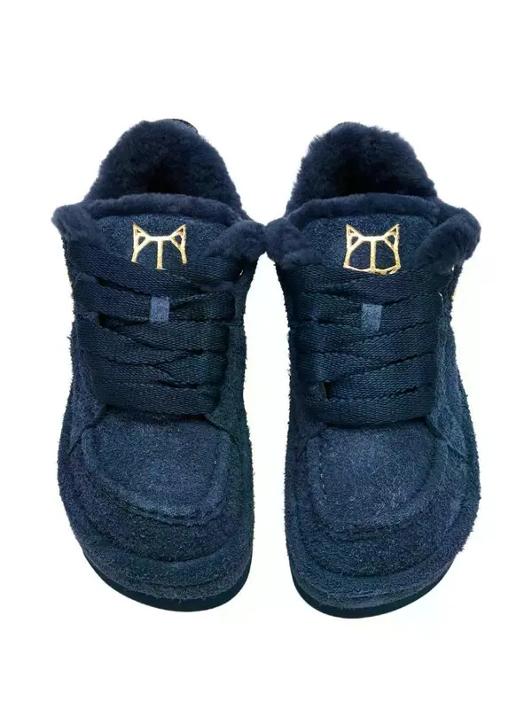 NAKED WOLFE Beau Platform Sneakers - Blue