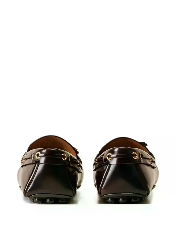 Car Shoe Tasselled Brushed-leather Loafers