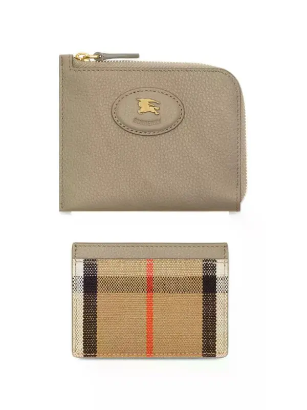 Burberry Bloomsbury Zip Wallet & Card Case - Neutrals