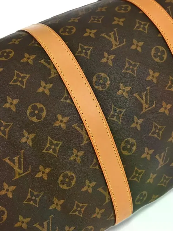 LOUIS VUITTON 55 Keepall Bandoulière Monogram Canvas Duffle Bag