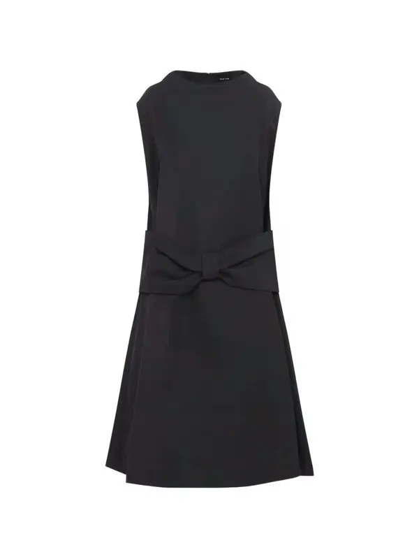 Simone Rocha Bow-detail Sleeveless Mini Dress - Black
