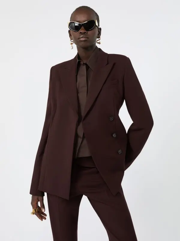 Max Mara Stretch Wool Tailored Jacket