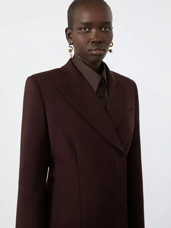 Max Mara Stretch Wool Tailored Jacket