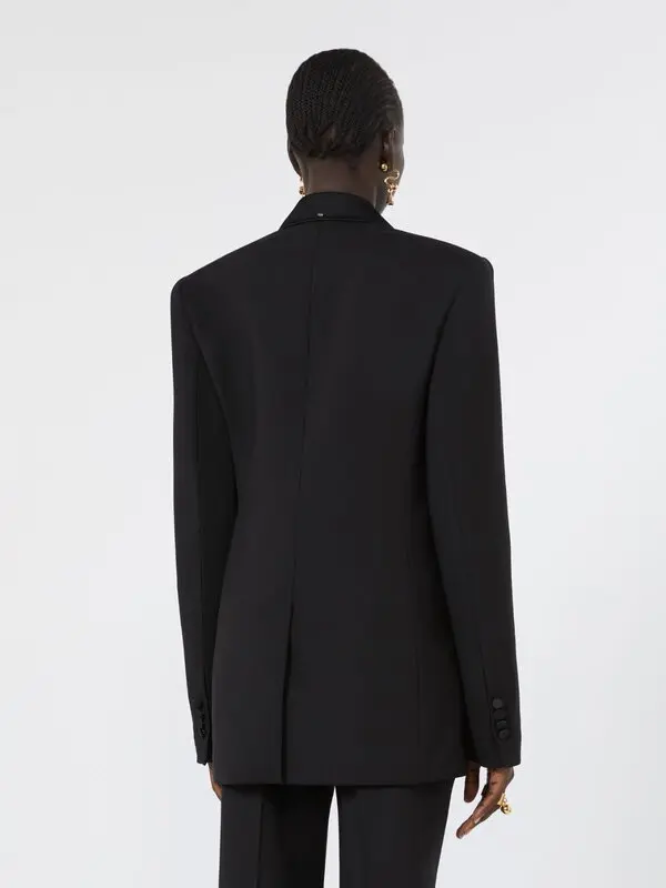 Max Mara Double-breasted Stretch Wool Jacket