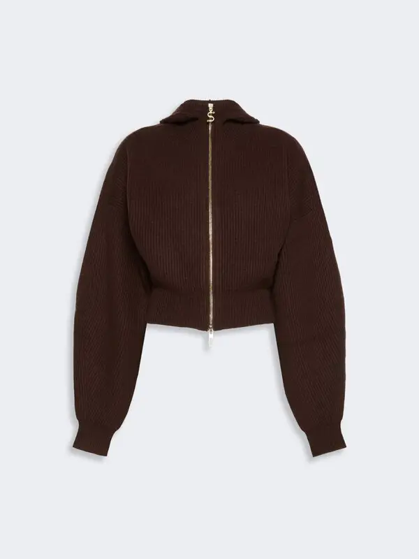 Max Mara Wool And Cashmere Hooded Cardigan