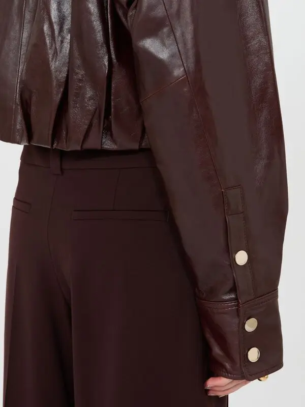 Max Mara Boxy Nappa Leather Shirt