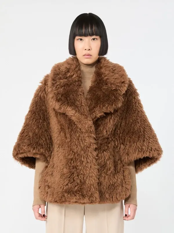 Max Mara Wool Cape With A Soft Texture