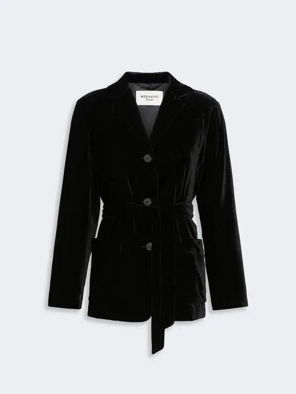 Max Mara Velvet Jacket With Belt