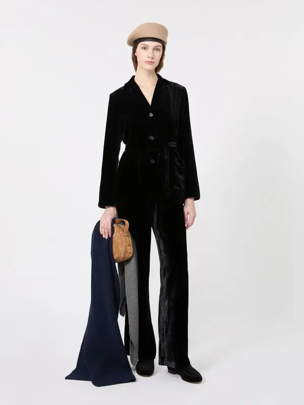 Max Mara Velvet Jacket With Belt