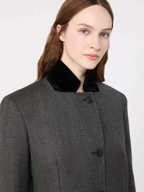 Max Mara Single-breasted Wool Tweed Jacket
