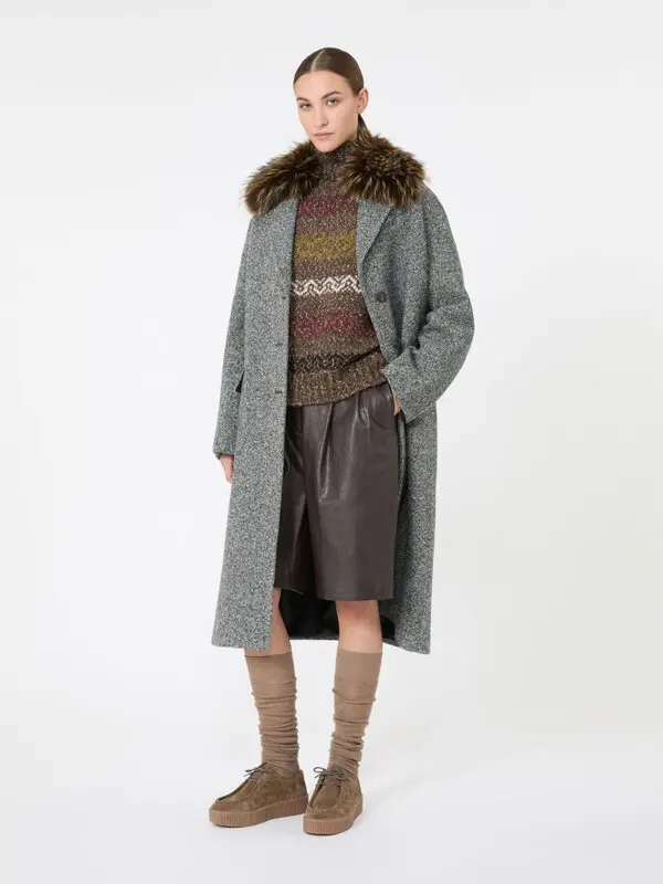 Max Mara Wool-cotton Turtleneck Sweater