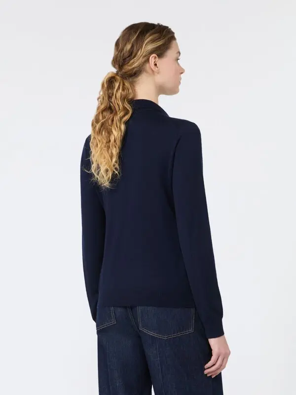 Max Mara Wool And Cashmere Yarn Polo Shirt