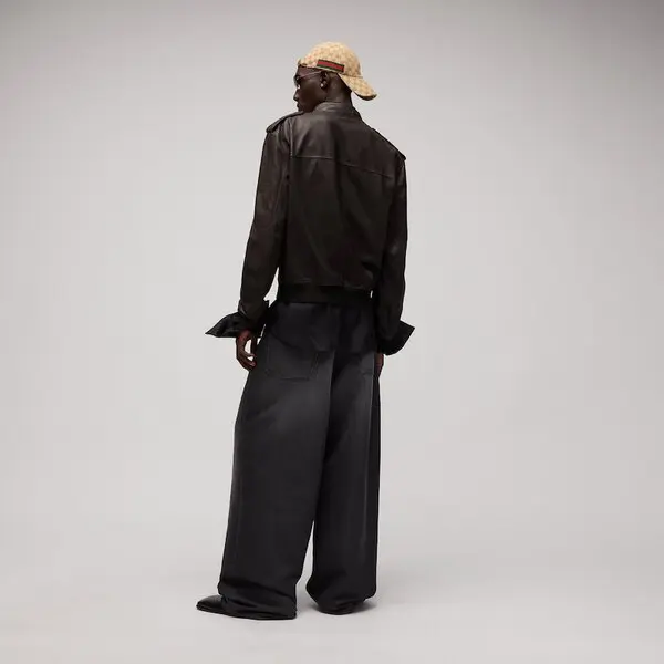 Gucci Grainy Leather Bomber Jacket