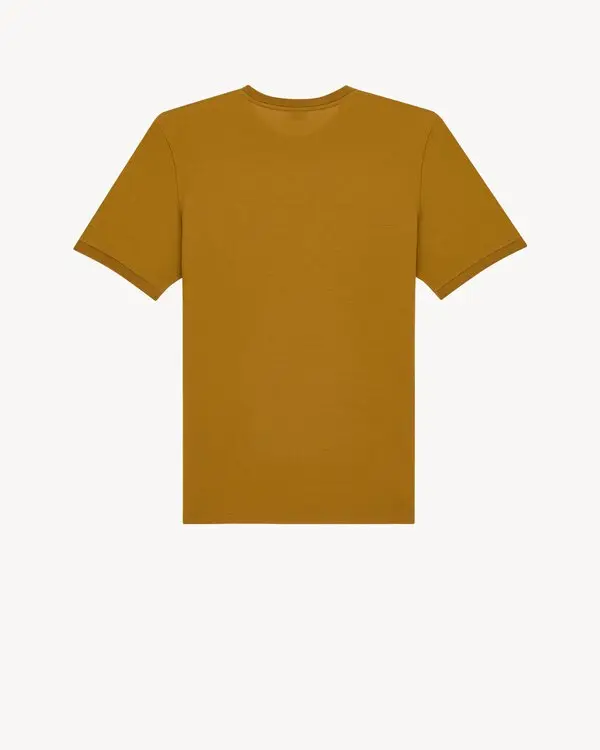 Saint Laurent Cassandre T-shirt In Cotton Piqu