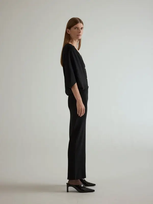 HOUSE OF DAGMAR Draped Pearl Dress