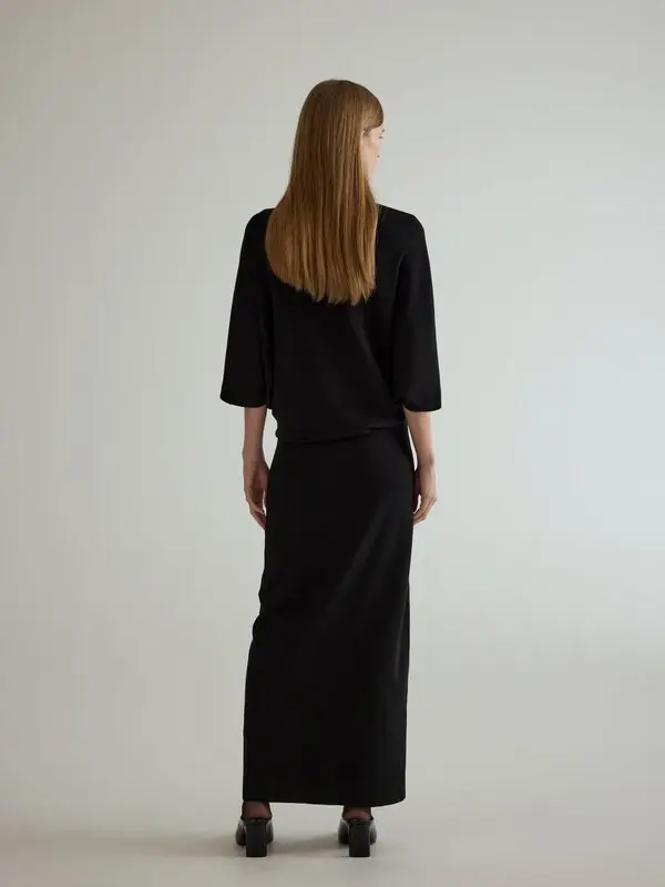 HOUSE OF DAGMAR Draped Pearl Dress